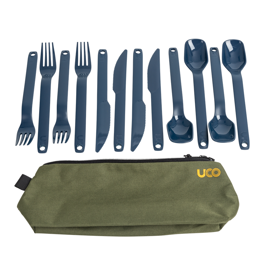 4-Person Camping Utensil Cookware Set | UCO's Cookit 12 Piece Utensil ...