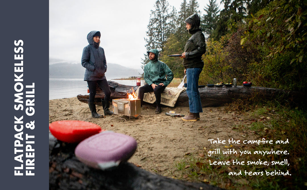 Portable Grill for Camping – UCO Flatpack Smokeless Stainless Steel ...