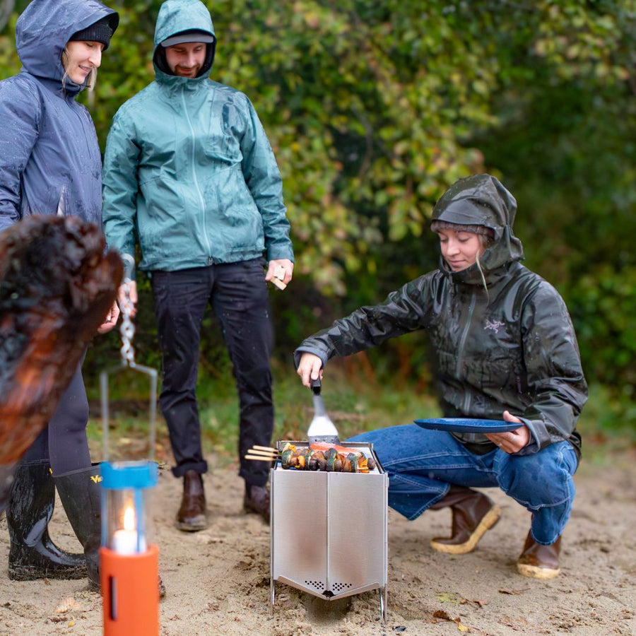 Portable Grill for Camping – UCO Flatpack Smokeless Stainless Steel ...