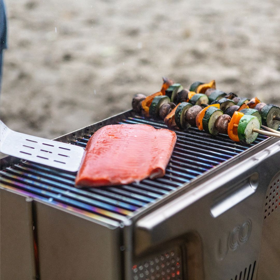 Portable Grill for Camping – UCO Flatpack Smokeless Stainless Steel ...